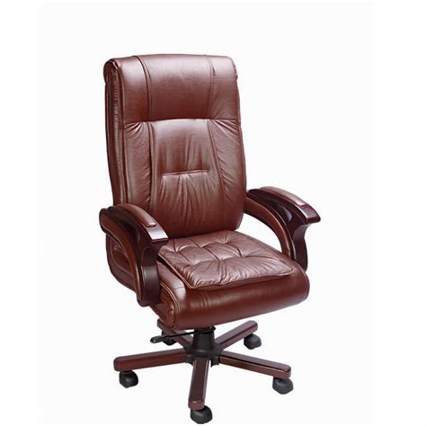 Leather Geeken Gp 105 High Back Executive Office Chair Fixed Arm