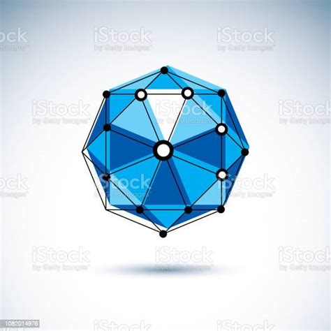 기술 개념 기호입니다 벡터 추상 3d 기하학적 도형 다각형 그림 일러스트 레이 션 0명에 대한 스톡 벡터 아트 및 기타 이미지 0명 3차원 형태 가장자리 Istock