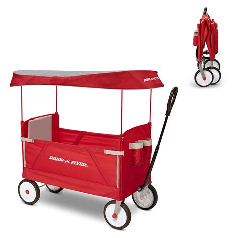 Radio Flyer 3 In 1 Ez Fold Wagon With Canopy 7419 Free Shipping