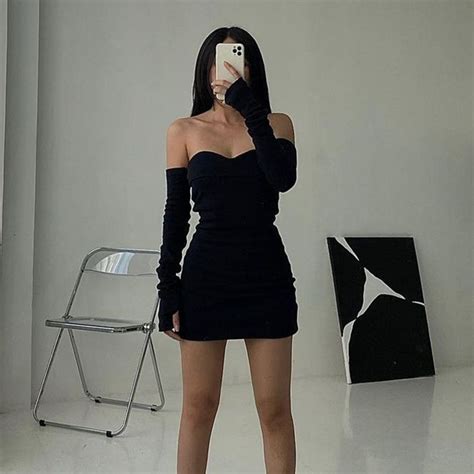 Suchcute Gothic Vintage Sexy Dress Womne Off Shoulder With Gloves Streetwear Evening Outfits