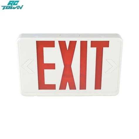 Led Exit Sign Fire Emergency Indicator Light 3w 3h Bulit In Li Ion