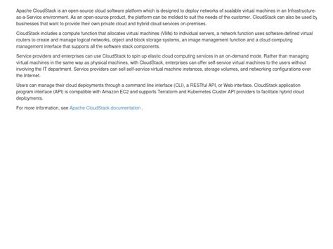 Apache Cloudstack Dell Powerflex Integration With Apache Cloudstack