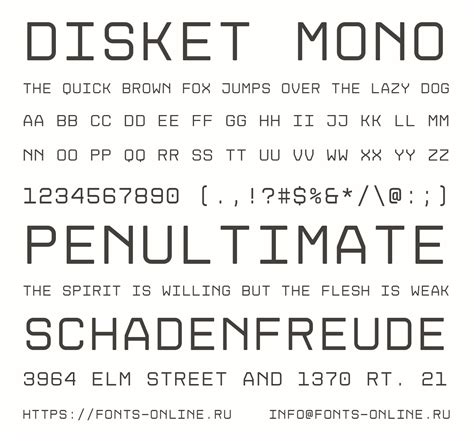 Disket Mono Font