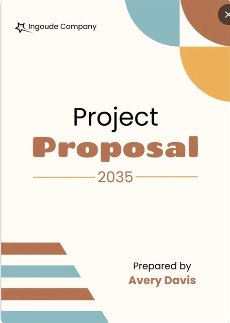 Project Proposal Canva Template Proposal Cover Proposal Design