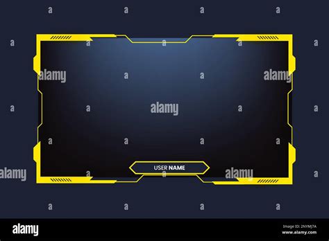 Broadcast Screen Interface Design With Button Elements For Live Streaming Screens Futuristic