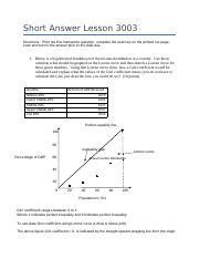 Understanding Lorenz Curve Gini Coefficient Calculation Course Hero