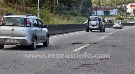 Maricá Asfalto Da Rj 106 Esfarela Após Dias Chuvosos Maricá Info