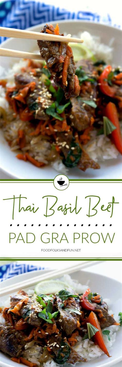 Thai Basil Beef A K A Pad Gra Prow Is Tasty Easy And So Satisfying Its Loaded With Flank