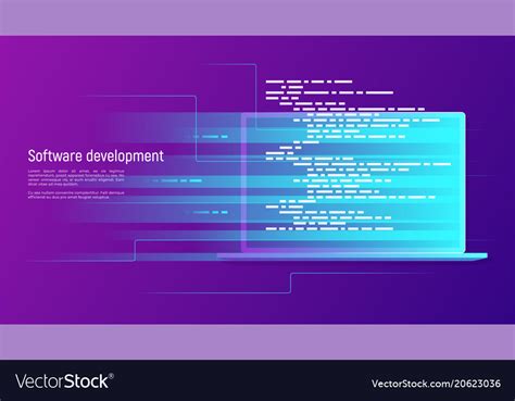 Software Development Programming Coding Royalty Free Vector
