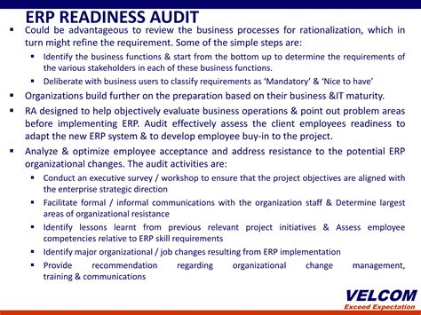Erp Readiness Audit Importance For Erp Project Success Pptx Human Resources Business