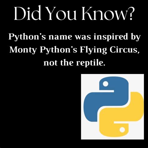 Ragini Jha On Linkedin Python Montypython Programmingtrivia Funfacts Didyouknow Coding