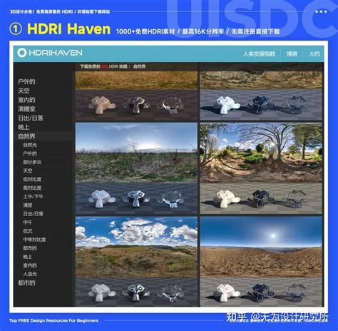 3D设计必备5个免高质量的 HDRI 环境贴图网站 知乎
