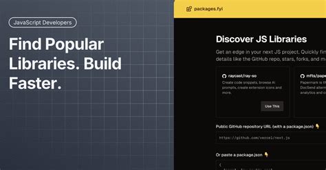 Packagesfyi Find Popular Packages For Javascript Projects