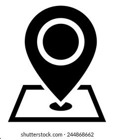 Map Pointer Icon Stock Vector Royalty Free 244868662 Shutterstock