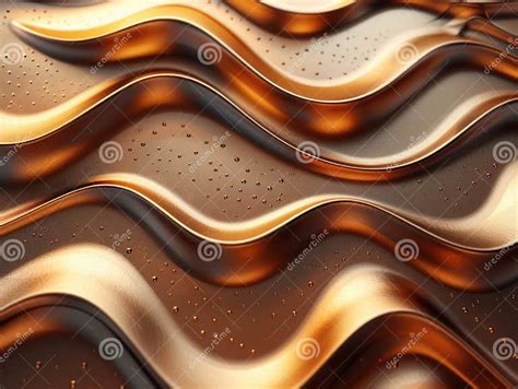 Abstract Gold Wave Pattern On Textured Amber Surface Fluid Geometric Design Abstract Art