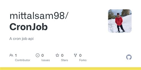 Github Mittalsam98cronjob A Cron Job Api