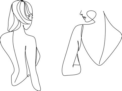 Dessin Au Trait Du Corps Féminin Figure Féminine Dessin Au Trait