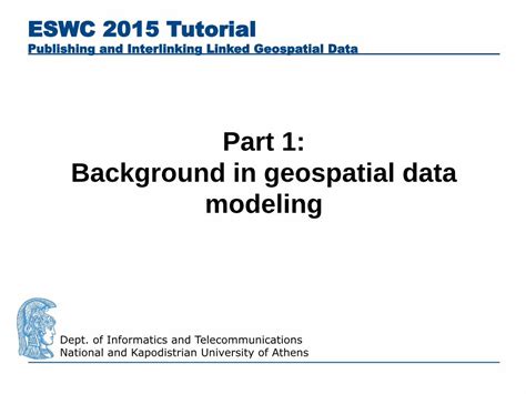 Pdf Part 1 Background In Geospatial Data Modeling Dokumentips