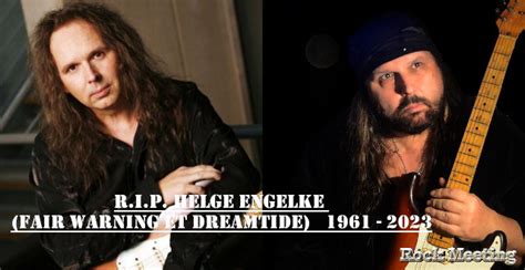 Rip Helge Engelke Le Guitariste De Fair Warning Et Dreamtide Est
