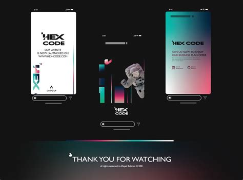 Hex Code Visual Identity Behance