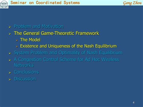 Ppt A Game Theoretic Framework For Congestion Control In General