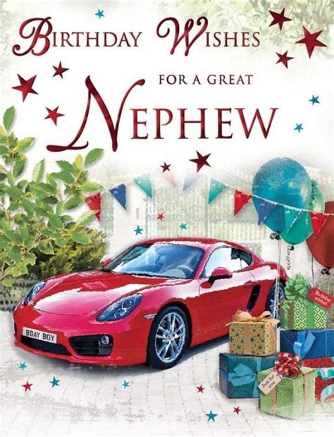 Birthday Wishes Nephew Birthday Card