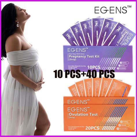 10pcs40pcsset Egens 10pcs Hcg Pregnancy Test Strip40pcs Lh Test
