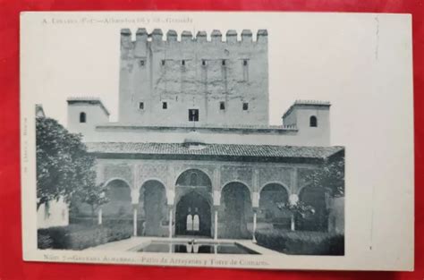 Cpa Espagne Precurseur Granada Alhambra Patio De Arrayanes No 7 Linares Parfaite Eur 3 90