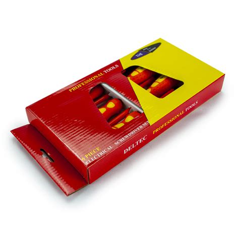 Insulated Screwdriver Set Poziflathead 6 Pce Deltec Delsd6ins