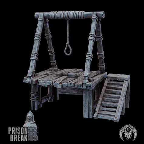 Terrain Prison Gallows 3d Print Model