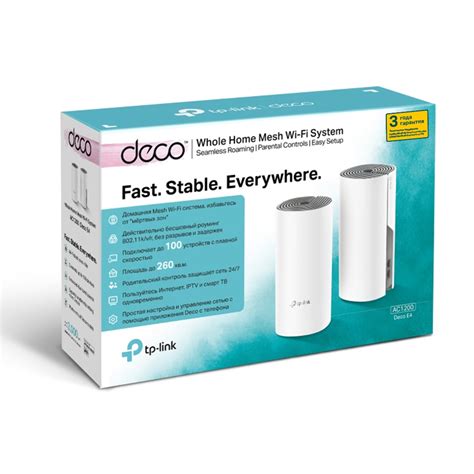Deco E4 | AC1200 Домашняя Mesh-система Wi-Fi | TP-Link Қазақстан ...