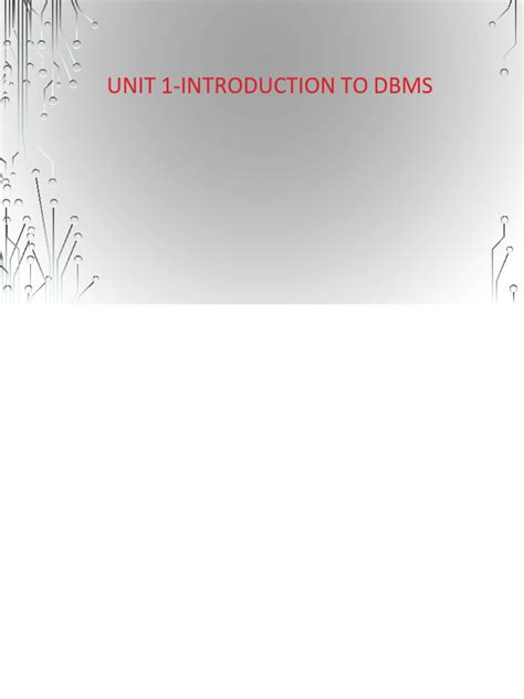 Chapter 1 Introduction To Dbms Pdf Databases Computer File