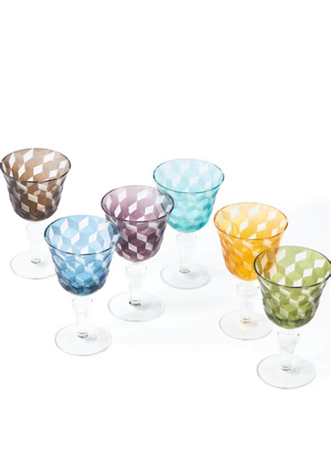 Polspotten Block Wine Glasses Wine Glass Light Blue