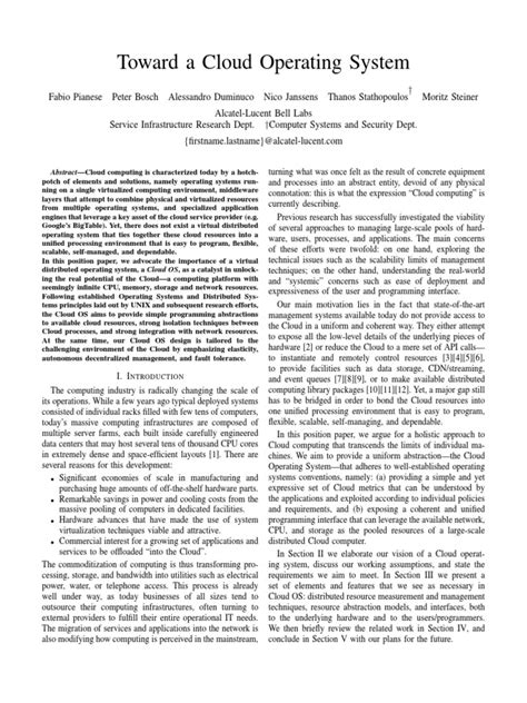 toward a cloud operating system download free pdf cloud computing