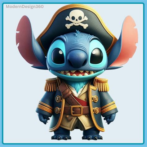 Captain Stitch Png Clipart Images Graphics And Artwork Rainbow