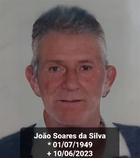 Nota de falecimento João Soares da Silva 74 anos