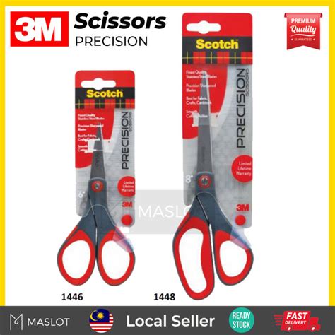 3m Scotch™ Scissors 6 Or 8 Precision Titanium 1446 1448 Lazada