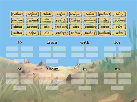 Verb Preposition Group Sort