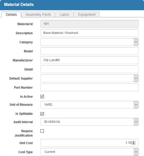 Add Or Edit Material