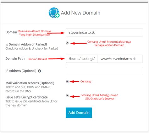 Cara Menambahkan Domain Di Webuzo Hosting Termurah