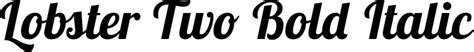 Lobster Two Font Family Styles By Pablo Impallari