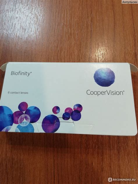 Контактные линзы Cooper Vision Biofinity - «Комфортные линзы » | отзывы