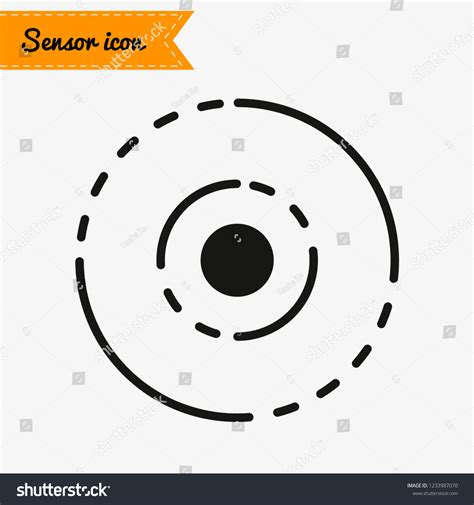 Sensor Icon Monochrome Style Design Machine Stock Vector Royalty Free 1233987070 Shutterstock