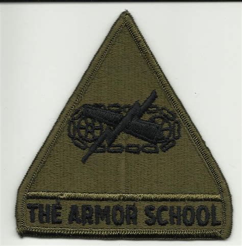 Us Army Armor School Subdued Patch