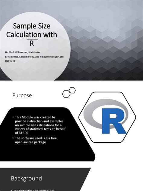 Sample Size R Module Pdf Type I And Type Ii Errors Statistical