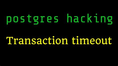 Hacking Postgres 101 With Andrey And Nikolay YouTube