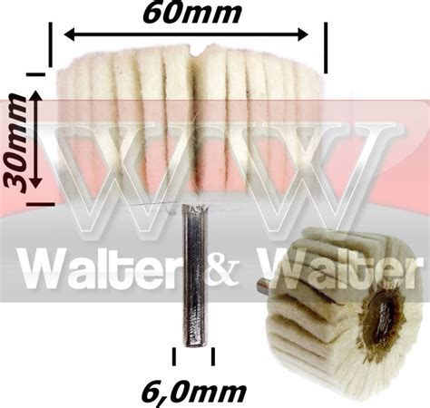 Na Fresas Cnc Voce Encontra Roda De Feltro Para Polimento 60mm Haste De 6mm Ftr0829 Com Menor