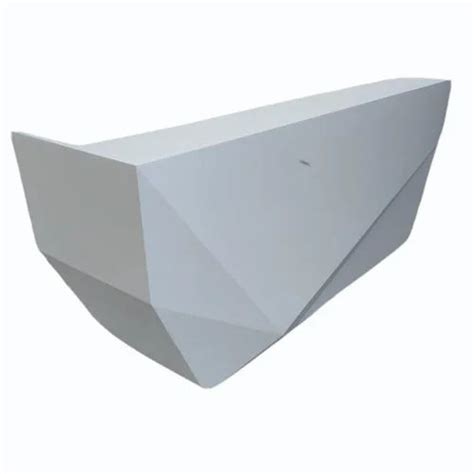 Rectangular Corian Reception Table For Office With Storage At ₹ 1450