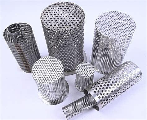 Perforated Metal Mesh Cylinder Fiters Metart Building Tech Co Ltd