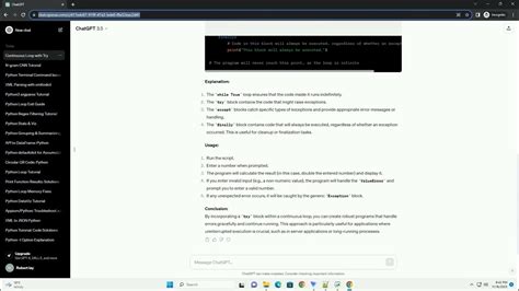 Creating A Continues Loop With Try Python3 Youtube